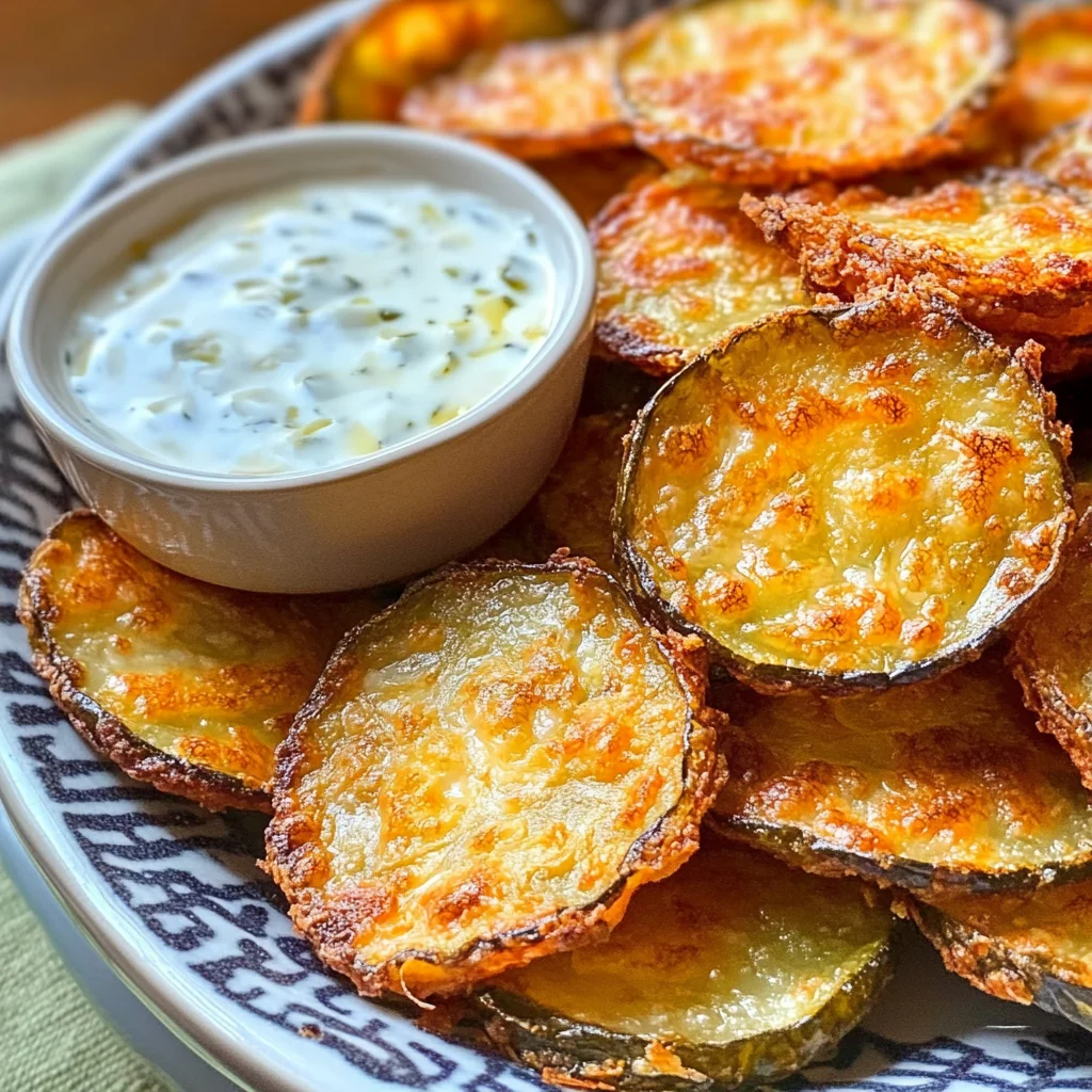 Crispy Cheesy Dill Pickle Chips